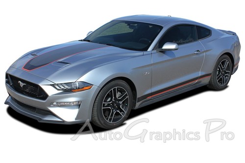 2018-2023 Ford Mustang Mach 1 Racing Stripes Graphics SUPER SONIC Hood ...