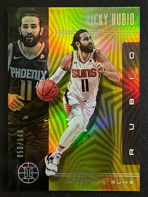 Ricky Rubio 2019-20 Panini Illusions Basketball Yellow /149 Phoenix ...