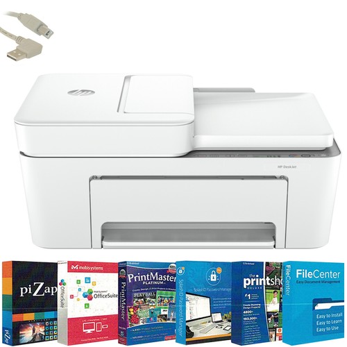 HP DeskJet 4258e All-in-One Printer + A Male-B Male Cable + Printer ...