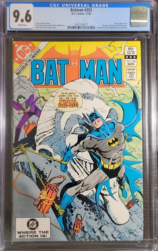1982 Batman 353 CGC 9.6 Joker Dynamite Cover RARE | eBay