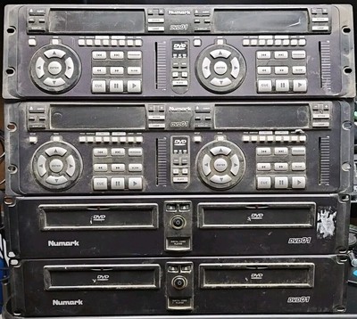 VINTAGE NUMARK DVD01 & NUMARK VM03 SET | DUAL DVD PLAYER VJ GEAR ...