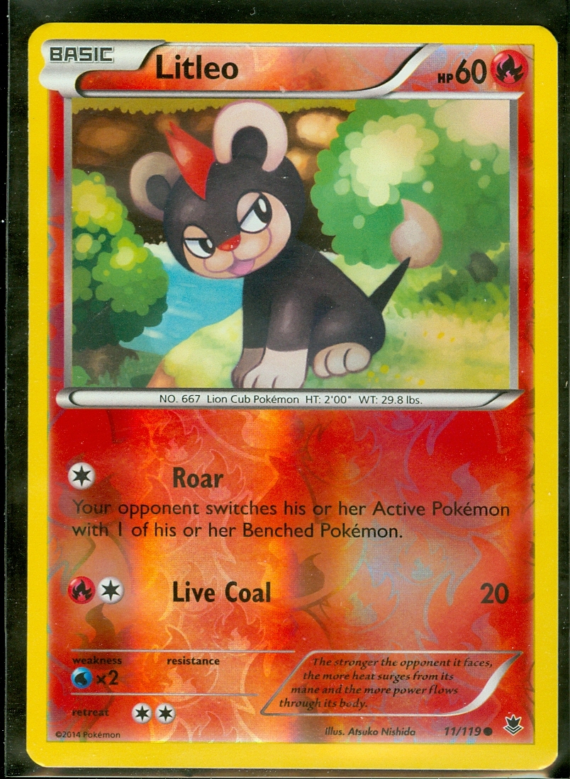 Pokemon Litleo Card