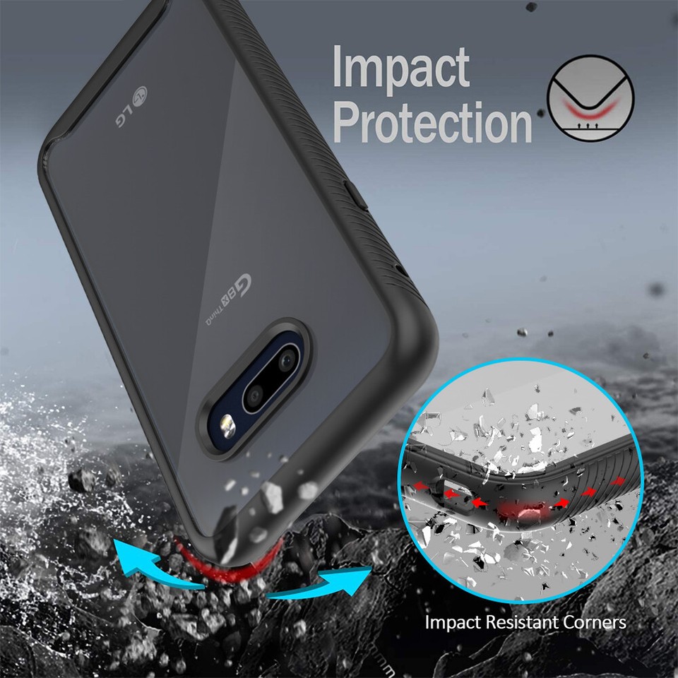 For LG G8X ThinQ Case Full-Body Hybrid Shockproof Phone Cover + Screen ...