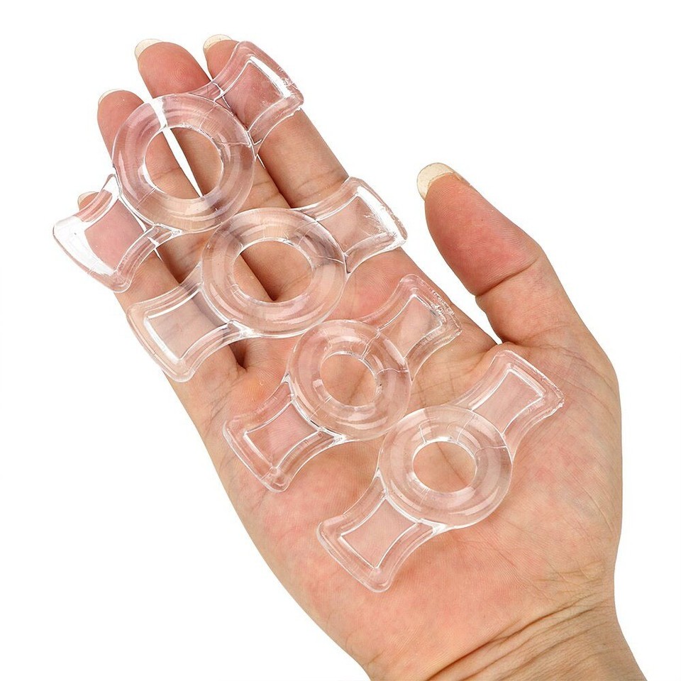 4 Male Penis Erection Enhancer Prolong Delay Cock Rings use with Penis ...
