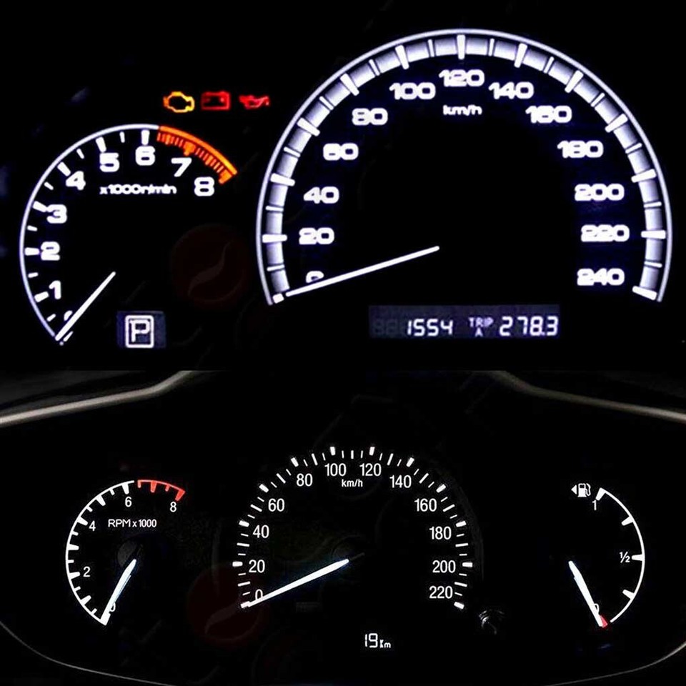 For 84-89 Corvette C4 Dash Digital Instrument Cluster White LED Bulbs ...