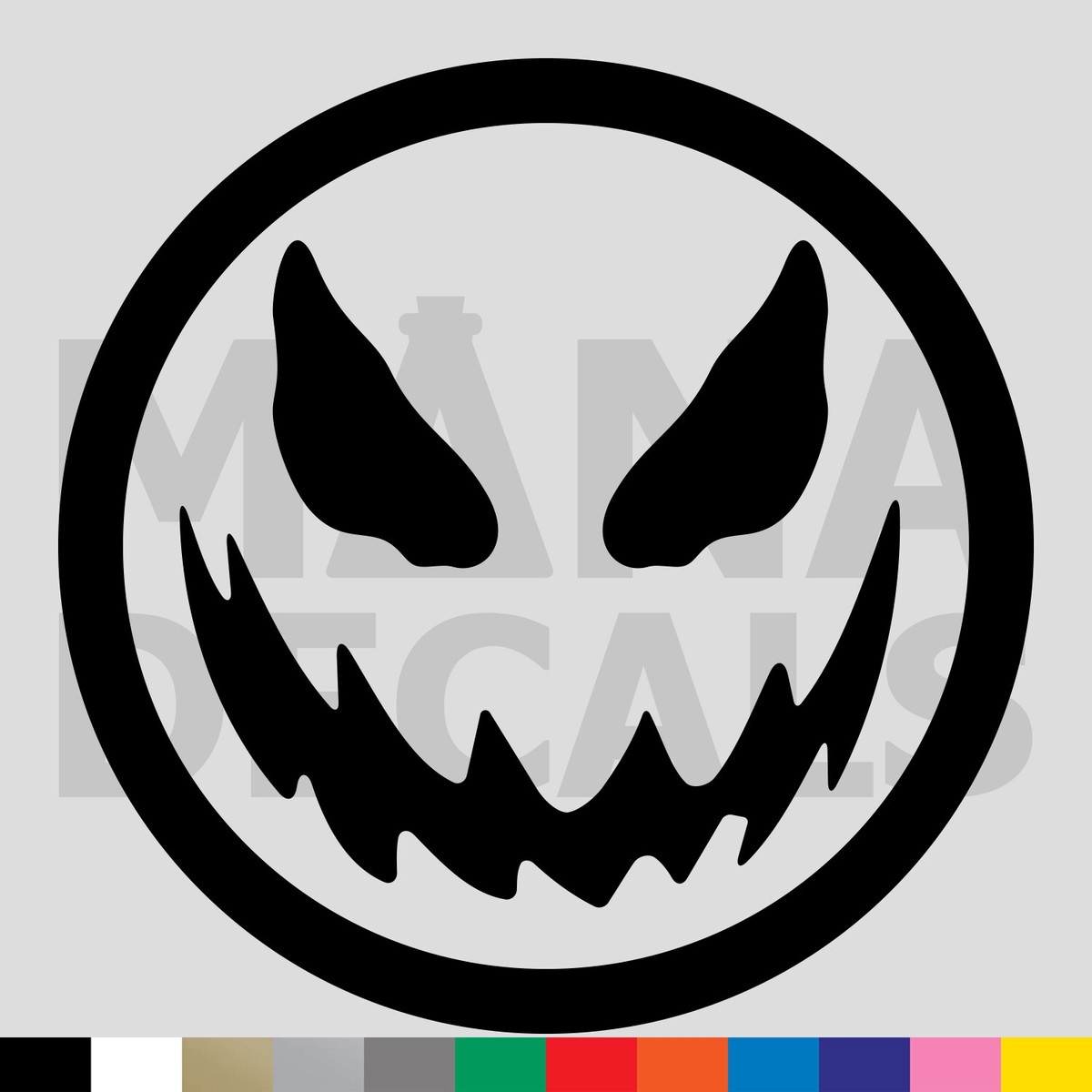 Evil Smiley Face Stickers Smiley Face Reflective Stickers Safe & Fun