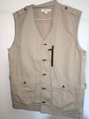 TravelSmith Fishing Photography Khaki Vest Men’s L Large NEW | eBay
