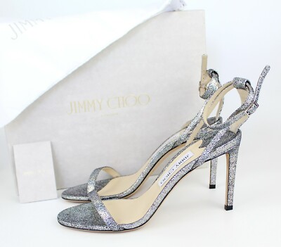 New JIMMY CHOO Minny 85 Metallic Sandals, EUR 40, MSRP $795 | eBay