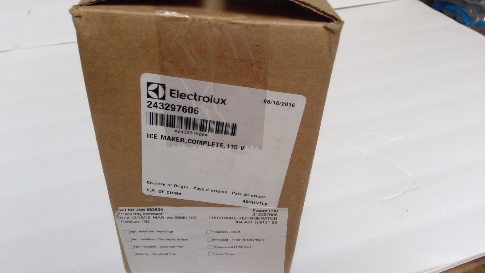 Electrolux OEM Ice Maker 24327606 (243297613). | eBay