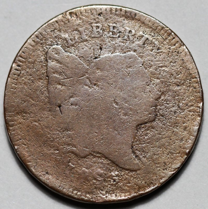 1795 Liberty Cap Half Cent - Lettered Edge - US 1/2c Copper Coin | eBay