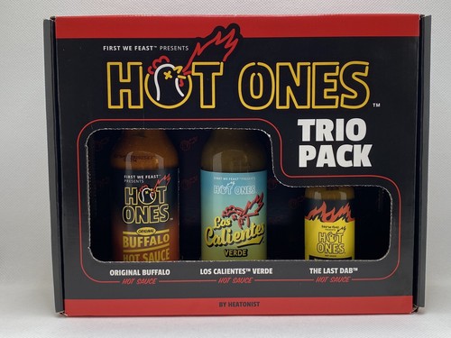 First We Feast Hot One 3 Pack Los Caliente The Last Dab Buffalo Hot ...