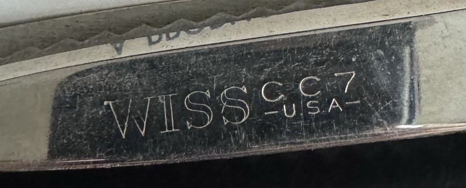 Vintage Kleencut Pinking & Wiss CC7 Zig Zag Fabric Sewing Scissors ...