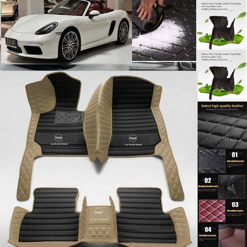 For Porsche 718 Car Floor Mats Waterproof Auto Custom Liner Carpets PU ...