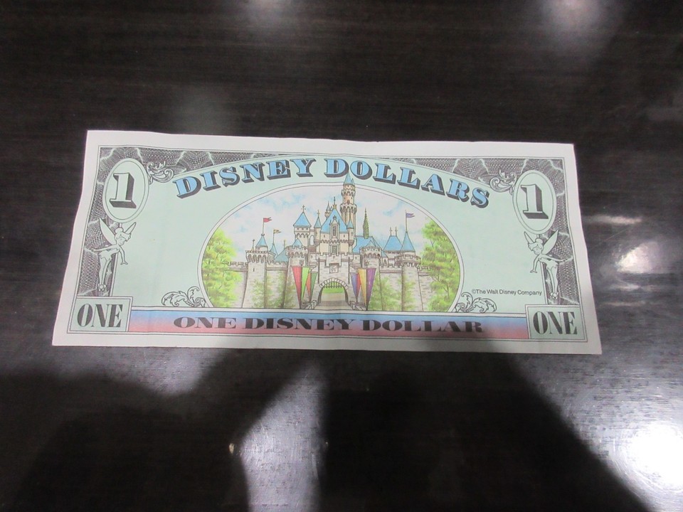 Disney Dollars $1 Dollar Circulated Note Mickey Mouse Series 1988 | eBay