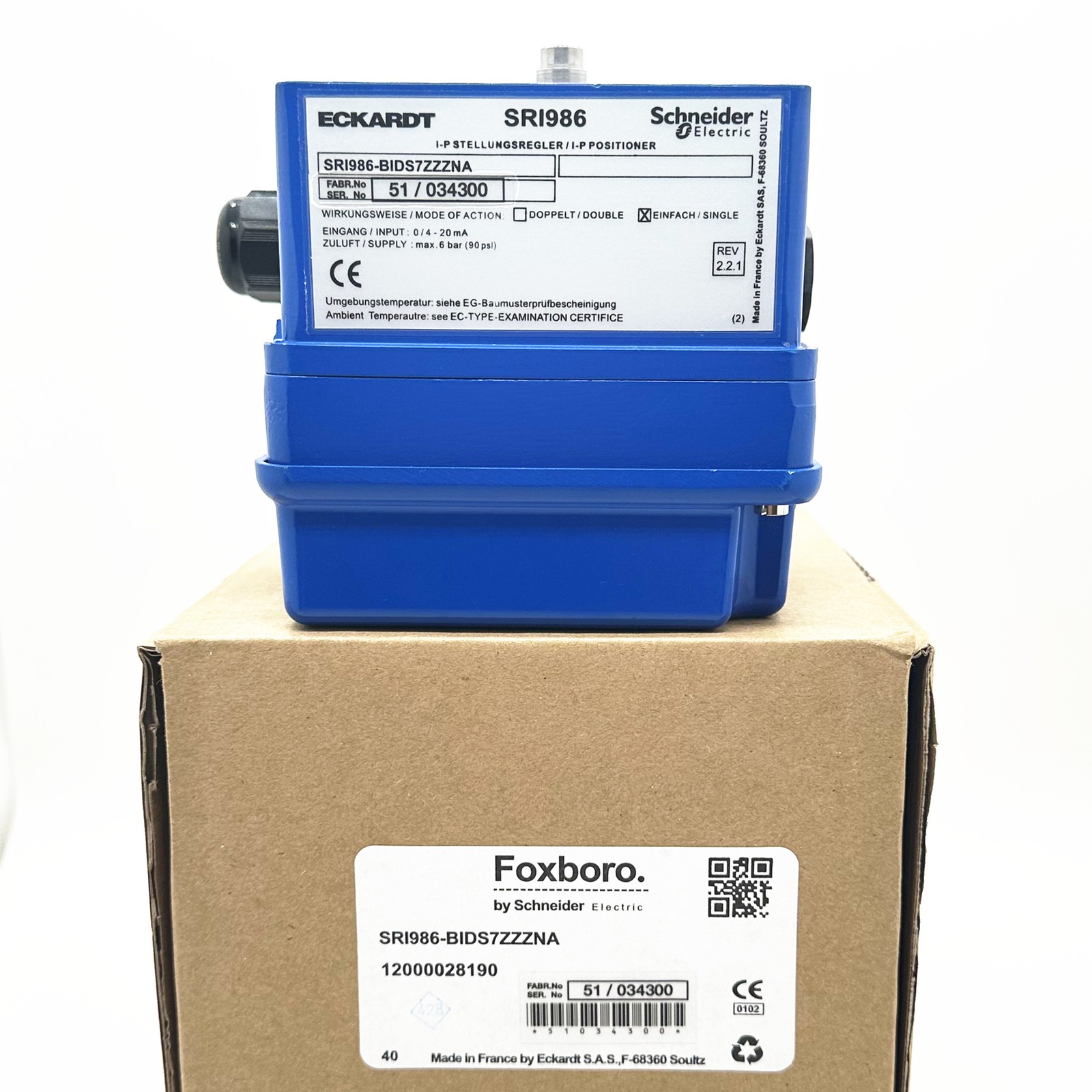 1pcs New Foxboro-ECKARDT Valve Positioner SRI986-BIDS7ZZZNA | eBay