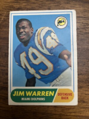 1968 Topps - Jimmy Warren #66 Wearing San Diego Chargers Uniform | eBay