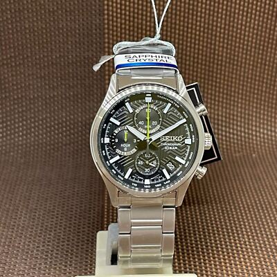 Seiko SSB419P1 Conceptual Chronograph Tachymetre Black Analog Men's ...