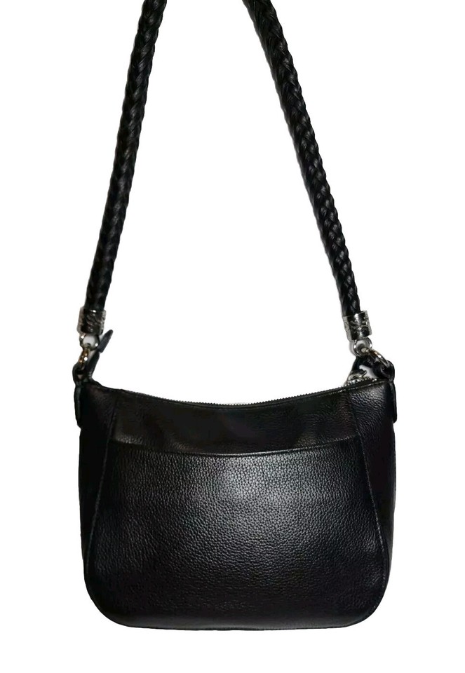 BRIGHTON YOUR BAG BLAKE BLACK ORGANIZER SHOULDER BAG HANDBAG PURSE ...