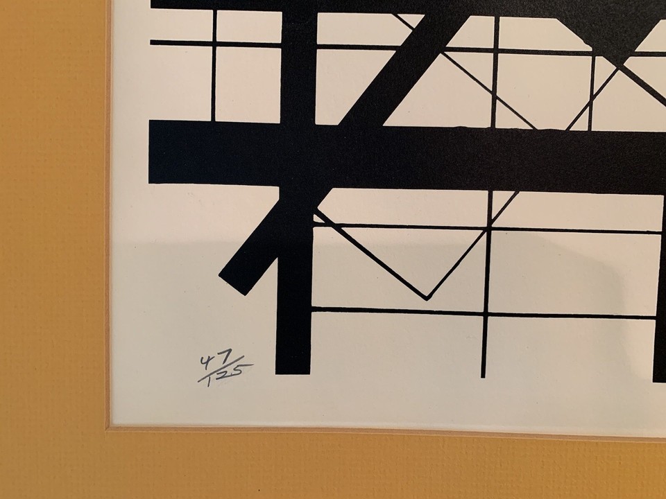 Chicago Artist Richard Spinner Chicago Loop Abstract Lithograph 1972 | eBay