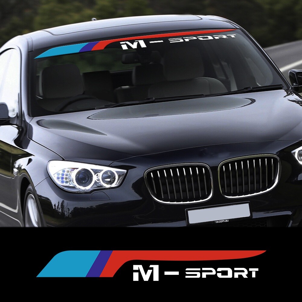 BMW M Sport Car Front Windshield Stickers Window Vinyl Decals Fit for ...