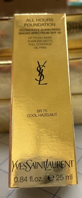 YSL Yves Saint Laurent All Hours Foundation 0.84 fl oz BR 75 - Cool ...