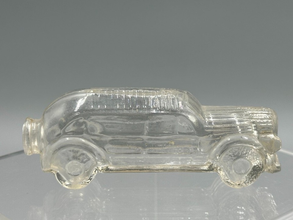 1940s Automobile STREAM LINED TOURING CAR Glass CANDY CONTAINER Vintage ...