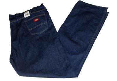 DICKIES Dark Blue Zipper Fly 5-Pkt Jeans 52 x 40 (unhemmed) NWT Tag ...