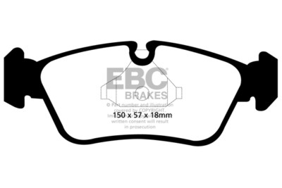 EBC Ultimax Front Brake Pads for BMW 3 Series (E90) 318 (2.0 TD) (2005 ...