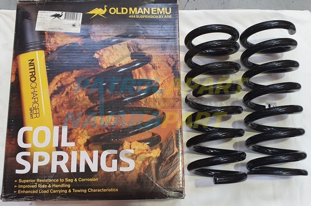 OME Old Man Emu Front Coil Spring PAIR 40mm Lift Bullbar & Winch for ...
