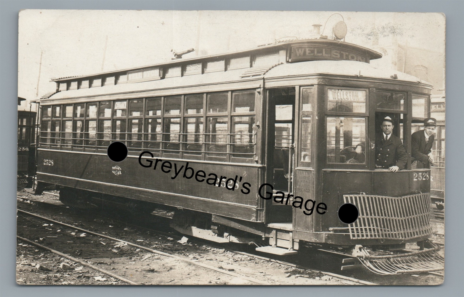 RPPC Saint St Louis Trolley Interurban Railroad WELLSTON MO Real Photo ...