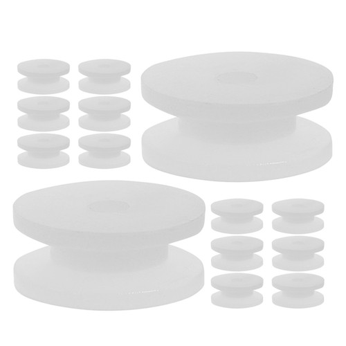 20 Pcs Pulley Wheel for Toys Track Groove Plastic Belt Motor Wheels | eBay