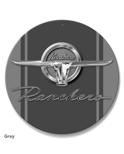 1964 - 1965 Ford Ranchero Emblem Round Aluminum Sign - Aluminum - 14 ...