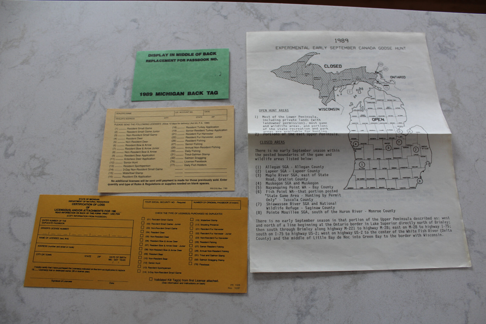 4 Unusual Items for the Michigan Hunting License Collectors | eBay