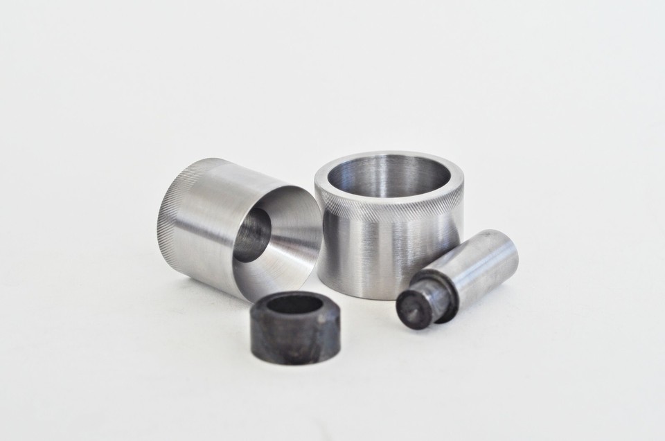 1/2" 7/16" 2/5" Self-centering Coin Ring Punch Tool Auto CENTER Hole ...