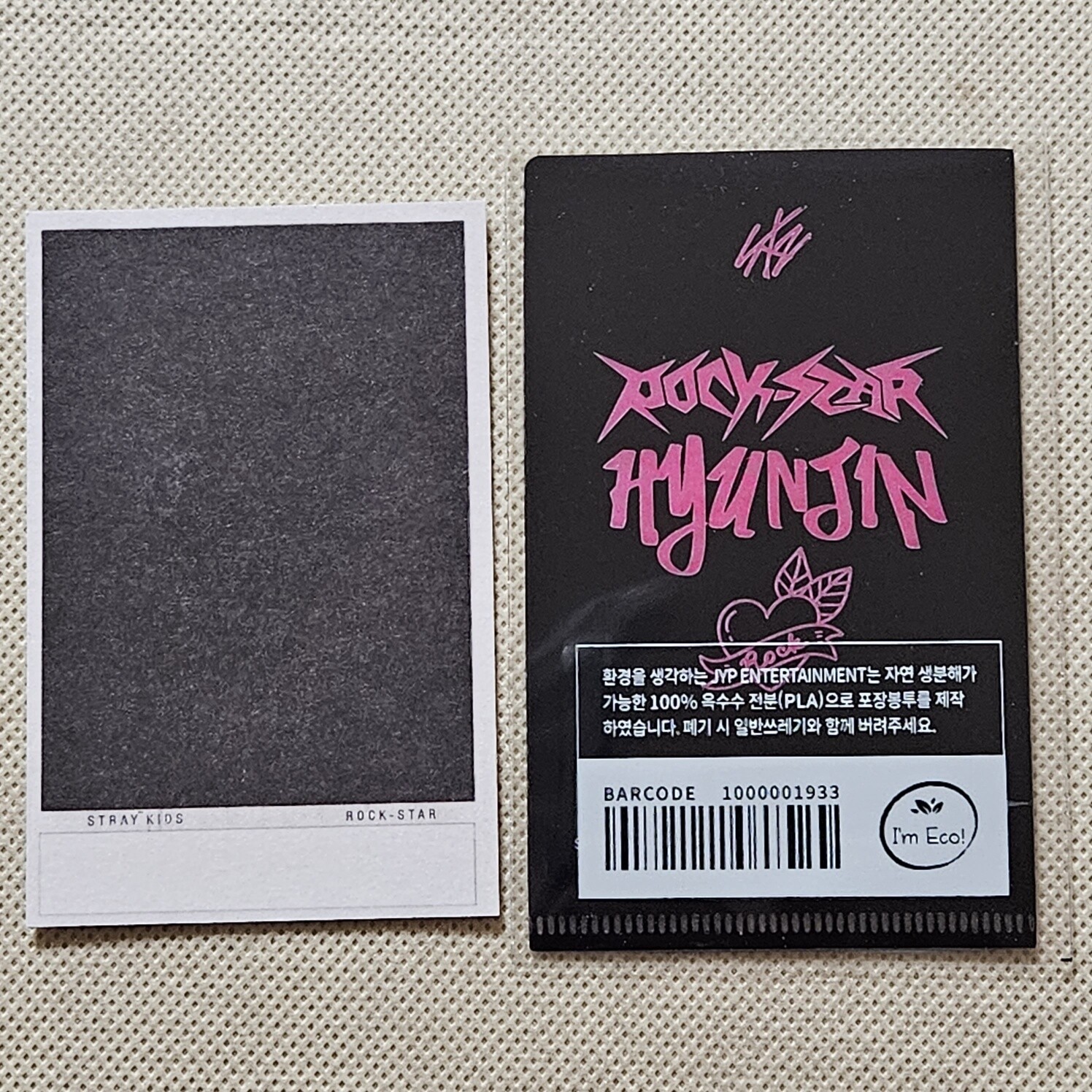 STRAY KIDS 8TH 樂-STAR Rockstar NEMO Ver. JYP Shop POB BENEFIT PHOTOCARD ...