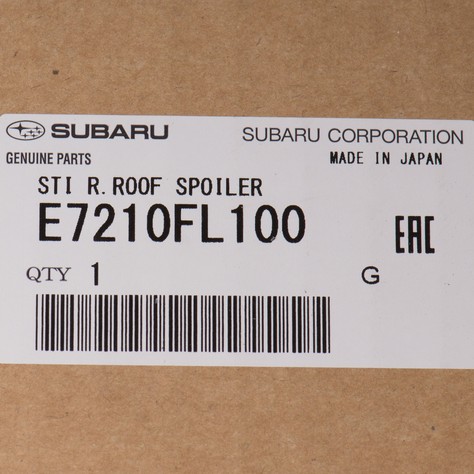 OEM 18-22 Subaru "STI" Roof Spoiler Assembly Crosstrek Impreza Wagon ...