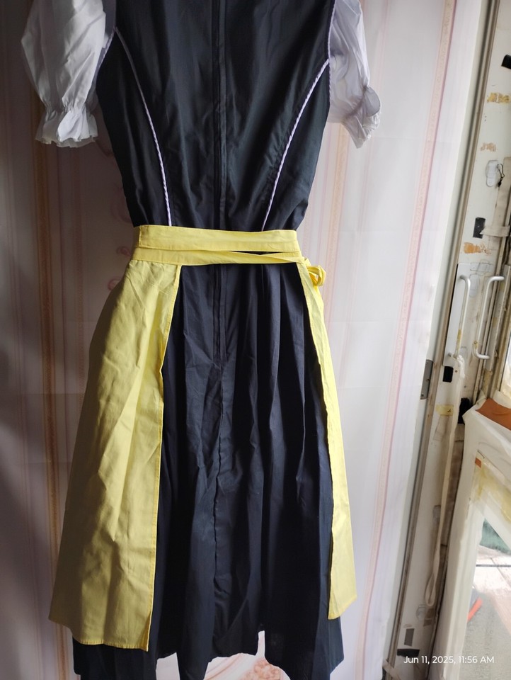 sz 4,NEW! Germany,Trachten,Oktoberfest,Dirndl Dress,3-pc,Black Yellow ...