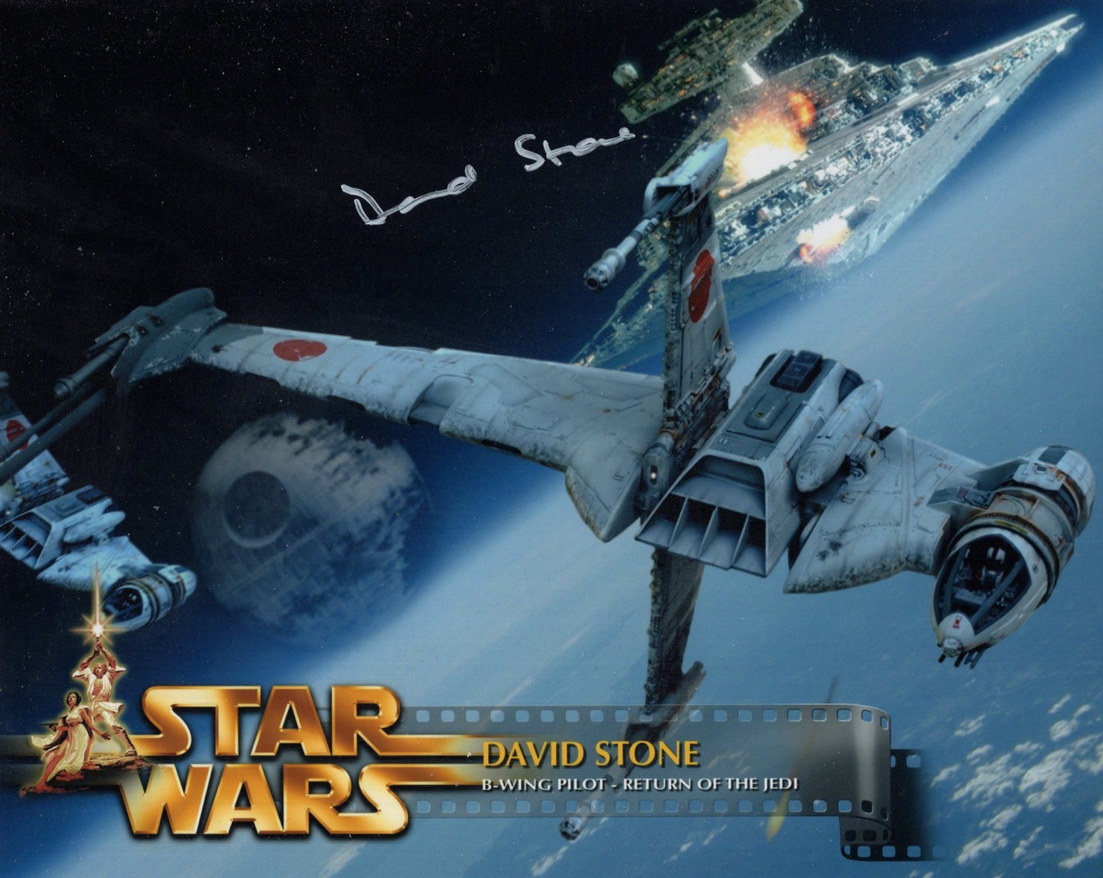 Star Wars Return of the Jedi 8x10 photo signed by actor David Stone ...