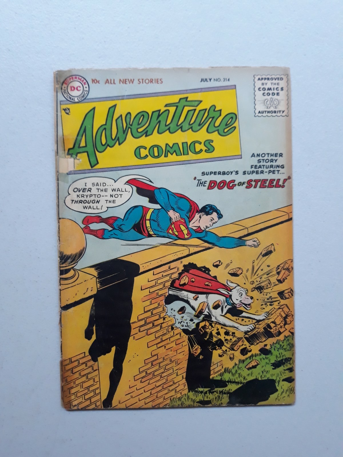 Adventure Comics 214 Krypto DC Golden Age Superboy 1955 | eBay