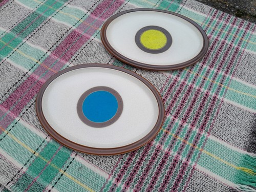 2 x Denby Stoneware Mid Century Plates, Platters ~ Potters Wheel ...
