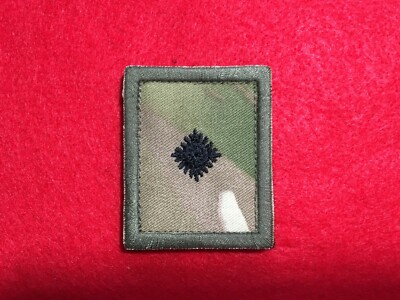 SALES ITEM Black MTP UBACS Second Lieutenant Hook and Loop Combat Rank ...