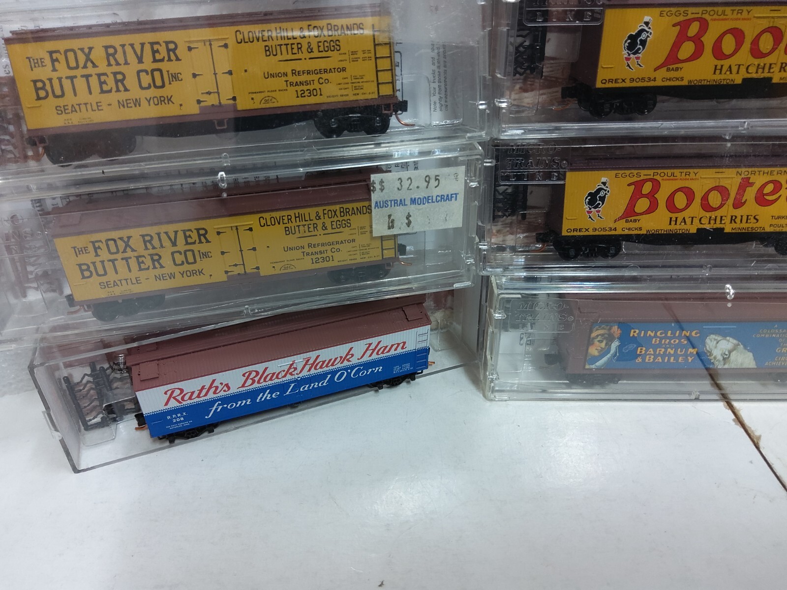 N SCALE MICRO TRAINS 40 FT.WOOD REEFER ASSORDE X 7 | eBay