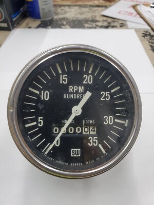 Stewart Warner Mechanical Cable Driven Tachometer # 829929 | eBay