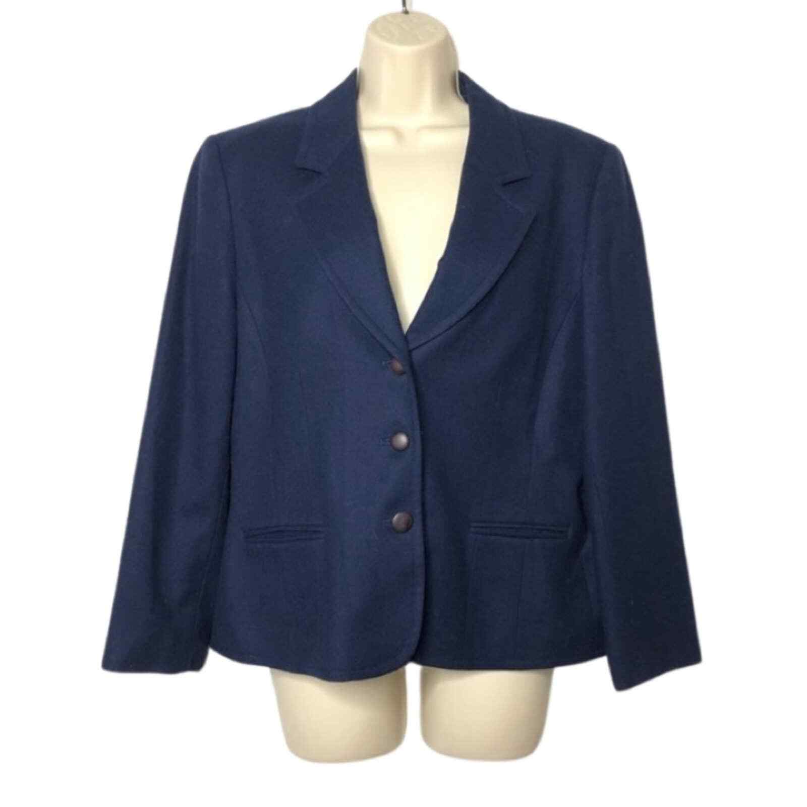 Pendleton Navy vintage wool blazer sz 12 B1 | eBay
