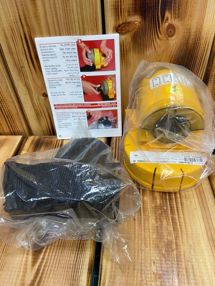 Israeli Full Face Gas Mask Kit with Blower NBC Protection 40mm NATO ...