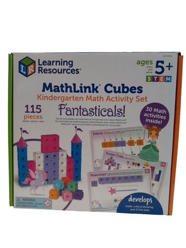 Learning Resources Mathlink Cubes Kindergarten Math Activity Set ...