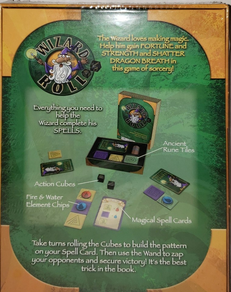 Wizard Roll Family Board Game - Match Shapes Using Dice & Cards To ...