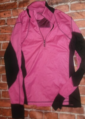 Ariat Ariatek Womens Pullover Top Sz Medium Cold Series Pink Black | eBay