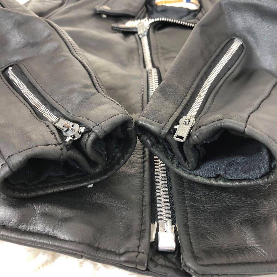 SCHOTT 618 Double Riders Jacket Custom Leather Black … - Gem