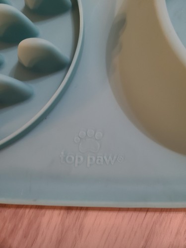 Top Paw Slow Feeder Bowls Mat Silicone With Water Bowl Insert | eBay
